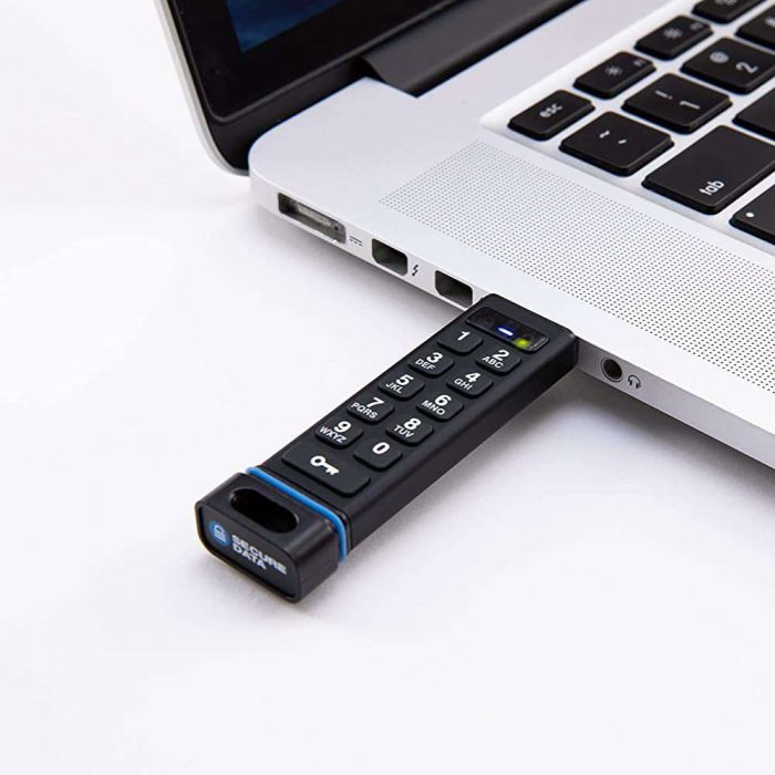SecureData SecureUSB KP 128GB แฟลชไดรฟ์เข้ารหัส Encrypted Flash Drive ...